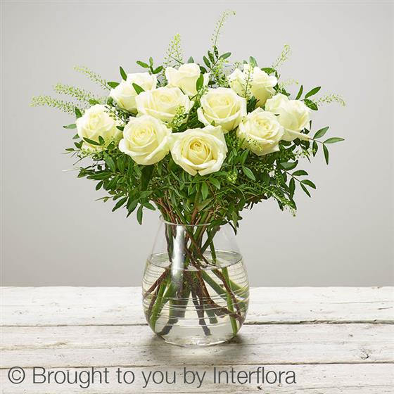 Sympathy Rose Vase Arts & Flowers Florist Leeds