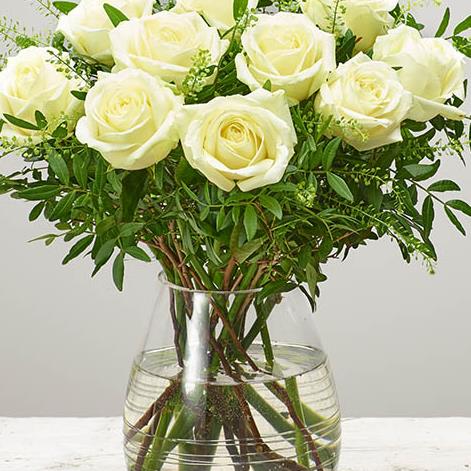Sympathy Rose Vase Arts & Flowers Florist Leeds